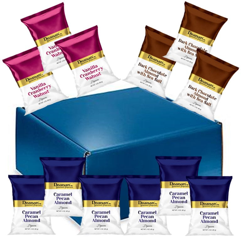 Premium Blue Box - Small 12 Count – Deanan® Gourmet Popcorn