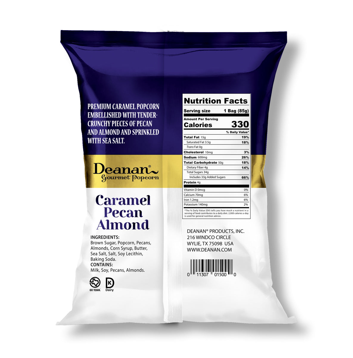 Caramel Pecan Almond - 30 Count – Deanan® Gourmet Popcorn